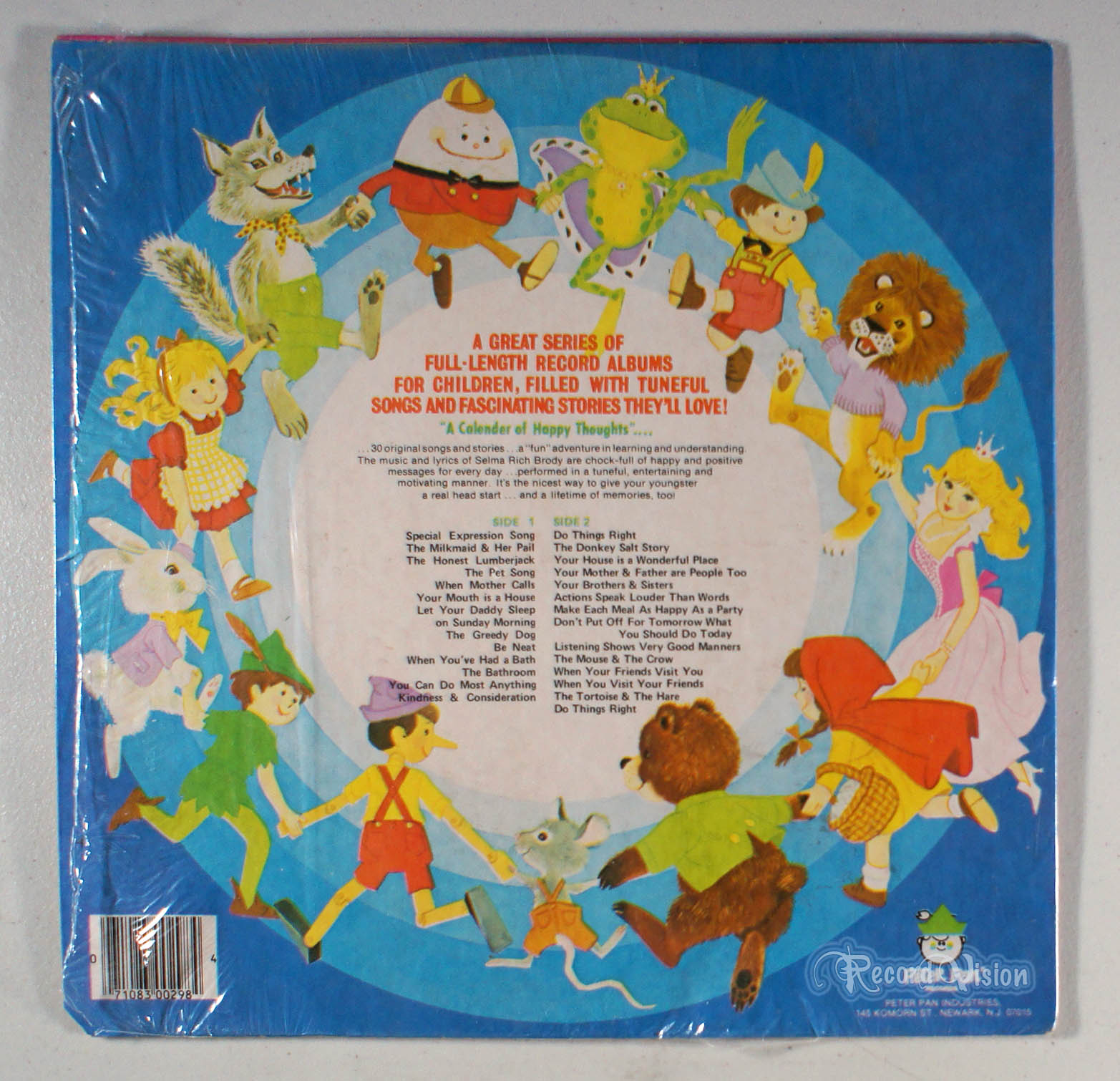 Calender of happy thoughts by Peter Pan Records, LP with recordvision ...